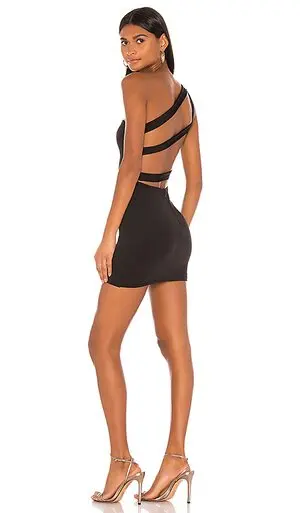 Superdown Strappy Back Mini Dress - Black