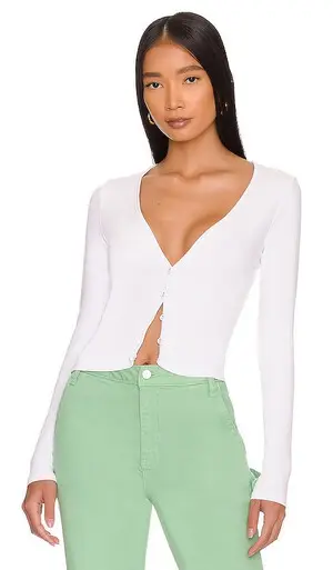 Lamade Sweet V Cardigan - White