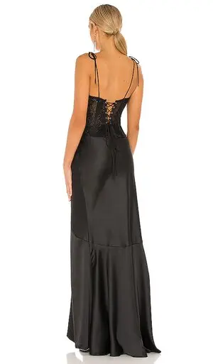 V. CHAPMAN Calla Lily Gown - Black