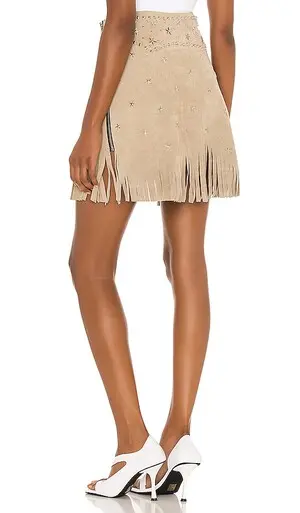 UNDERSTATED LEATHER X Revolve Paris Texas Fringe Skirt