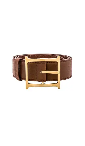 HELSA Logo Contrast Belt - Brown