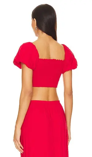Peixoto Louisa Puff Sleeve Top