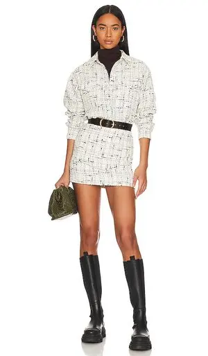 L'academie Leila Tweed Mini Skirt
