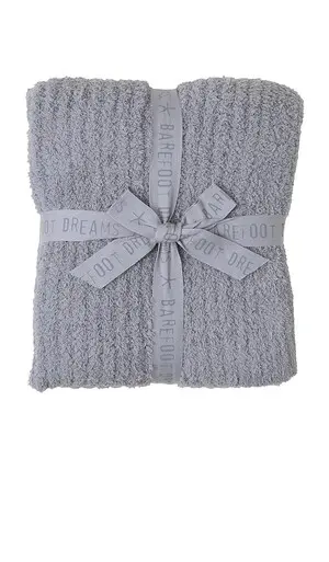 Barefoot Dreams Cozychic Ribbed Throw - Grey