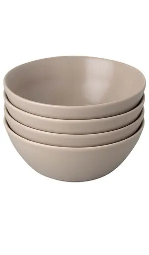 FABLE The Breakfast Bowls Set Of 4 - Taupe