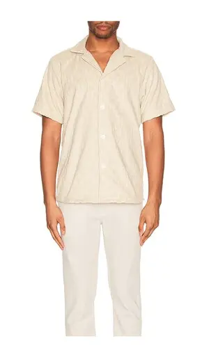 Oas Beige Machu Cuba Terry Shirt In . Also - Brown