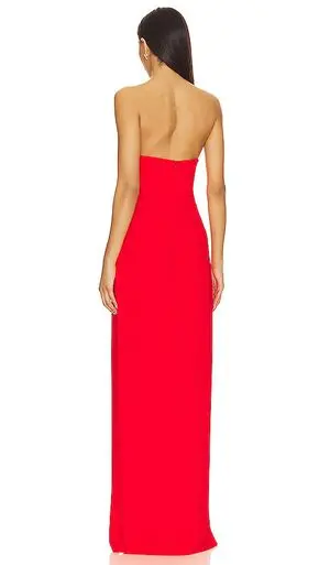 Amanda Uprichard Strapless Puzzle Gown