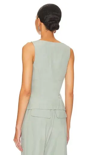 Amanda Uprichard Violet Top - Sage