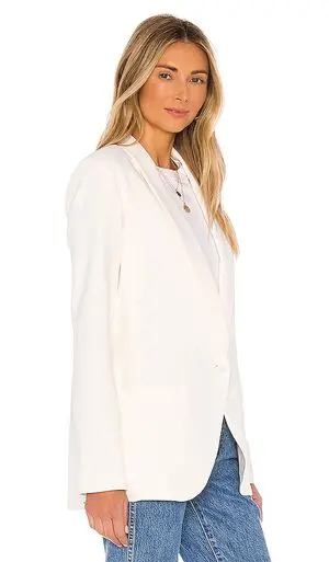 Amanda Uprichard Shawl Collar Blazer - White