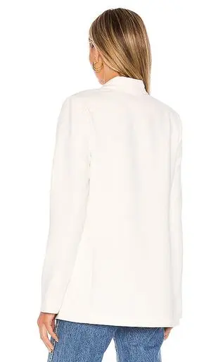 Amanda Uprichard Shawl Collar Blazer - White