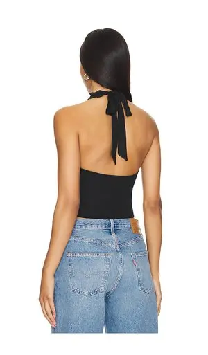 Superdown Halter Neck Jersey Top