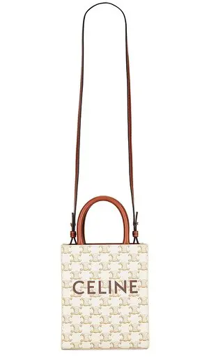 FWRD RENEW Celine Mini Vertical Cabas Tote Bag - Neutral