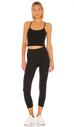 Beyond Yoga Spacedye Cropped Tank Top - Black