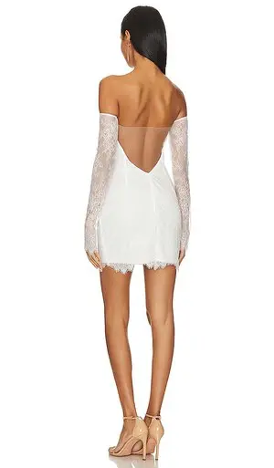 Katie May Lace Off-shoulder Mini Dress