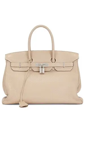 FWRD RENEW Hermes Togo Birkin 35 Handbag - Beige