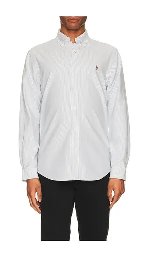 Polo Ralph Lauren Long Sleeve Oxford Sport Shirt In . Also - Blue