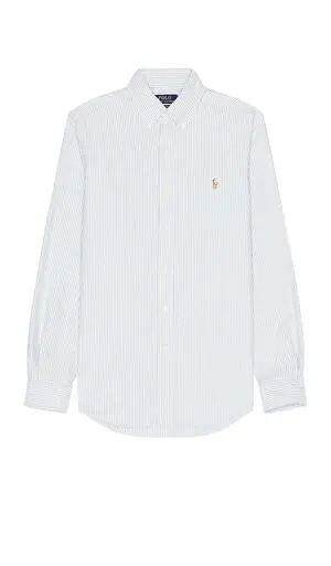 Polo Ralph Lauren Long Sleeve Oxford Sport Shirt In . Also - Blue