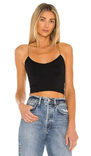 Free People Seamless Brami Tank - Black