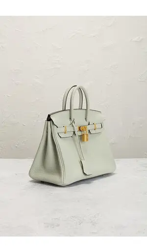 FWRD RENEW Hermes Clemence Birkin 25 Handbag - Mint