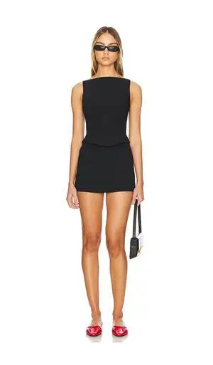 Amanda Uprichard Ines Top - Black