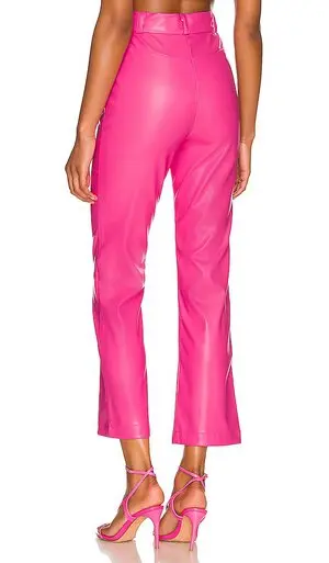 Bardot Polly Faux Leather Cropped Pant