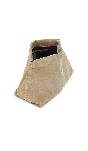FLATTERED Suede Clay Bag - Tan