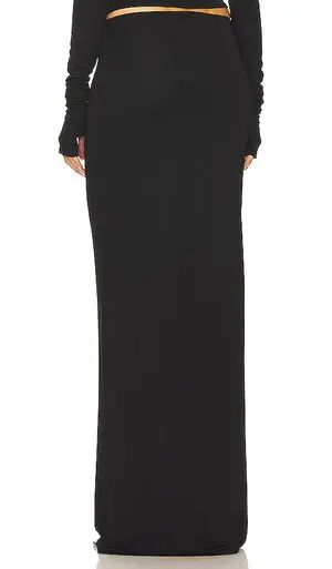 HELSA Matte Jersey Slim Skirt In . Also - Black
