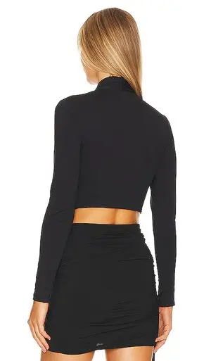 Susana Monaco Square Wire Long Sleeve Top