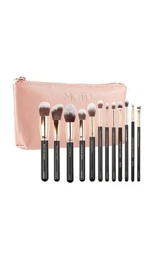 M.O.T.D. COSMETICS Lux Vegan Makeup Brush Set - Black