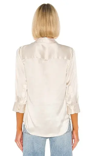 L'Agence Dani Silk Blouse - Ivory