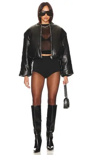 Superdown Eliza Sheer Mesh Top