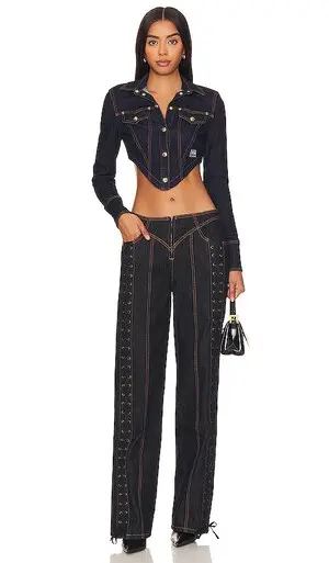 Lioness Daydream Tie Up Jeans