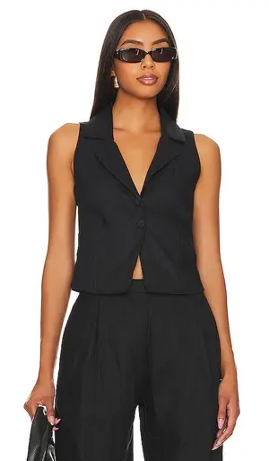 Faithfull The Brand The Gabriel Top - Black