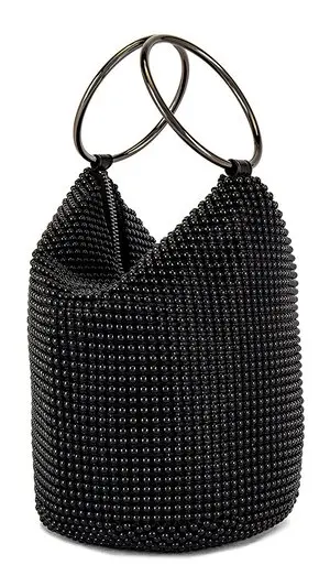 OLGA BERG Bianca Ball Mesh Handle Bag