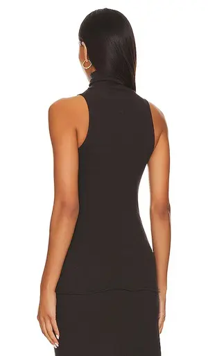 Enza Costa Cashmere Halter Turtleneck In . Also - Chocolate