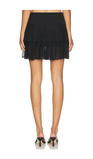 MORE TO COME Lace-up Mini Skirt