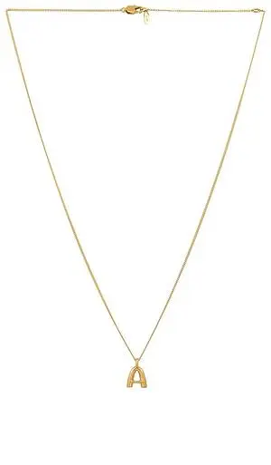 Jenny Bird Monogram Pendant Necklace - Metallic Gold
