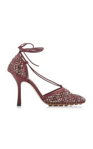 Bottega Veneta Stretch Sandals Burgundy