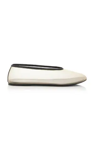 Khaite Marcy Mesh Flats - Neutral