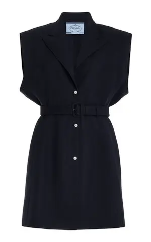 Prada Wool Blazer Mini Dress - Navy
