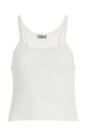 Eterne Ribbed Camis Tanks For Women