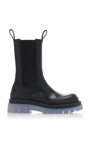 Bottega Veneta The Tire Leather Boots - Black