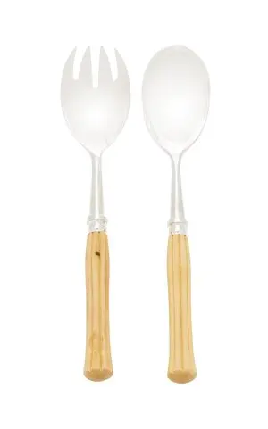 ALAIN SAINT-JOANIS Majestic Boxwood Silver-plated Salad Set - Metallic