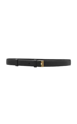 Bottega Veneta Leather Belt With Brass Buckle