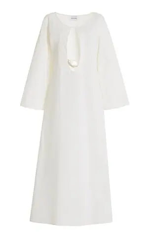 MARLIES GRACE Ocean' Cotton Maxi Dress - White
