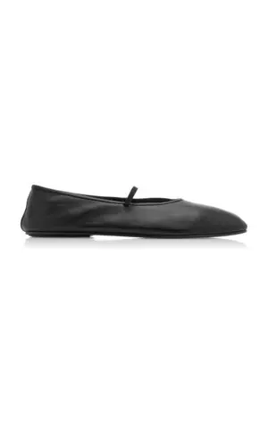 THE ROW Elastic Ballet Flats - Black