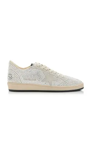 GOLDEN GOOSE Ball Star Crystal-embellished Suede Trainers