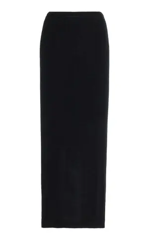 Eterne Éterne Emma Cashmere Maxi Skirt Black