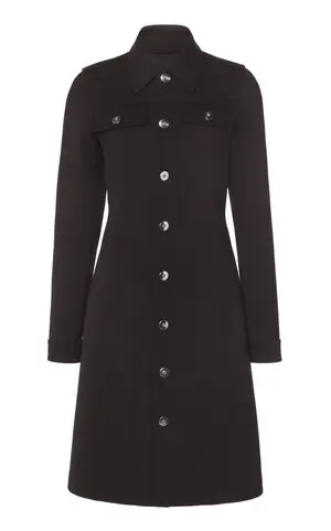 Bottega Veneta Double Cavalry Wool Stretch Fitted Coat