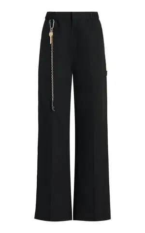 TAE PARK Painter Cotton-canvas Straight-leg Trousers - Black
